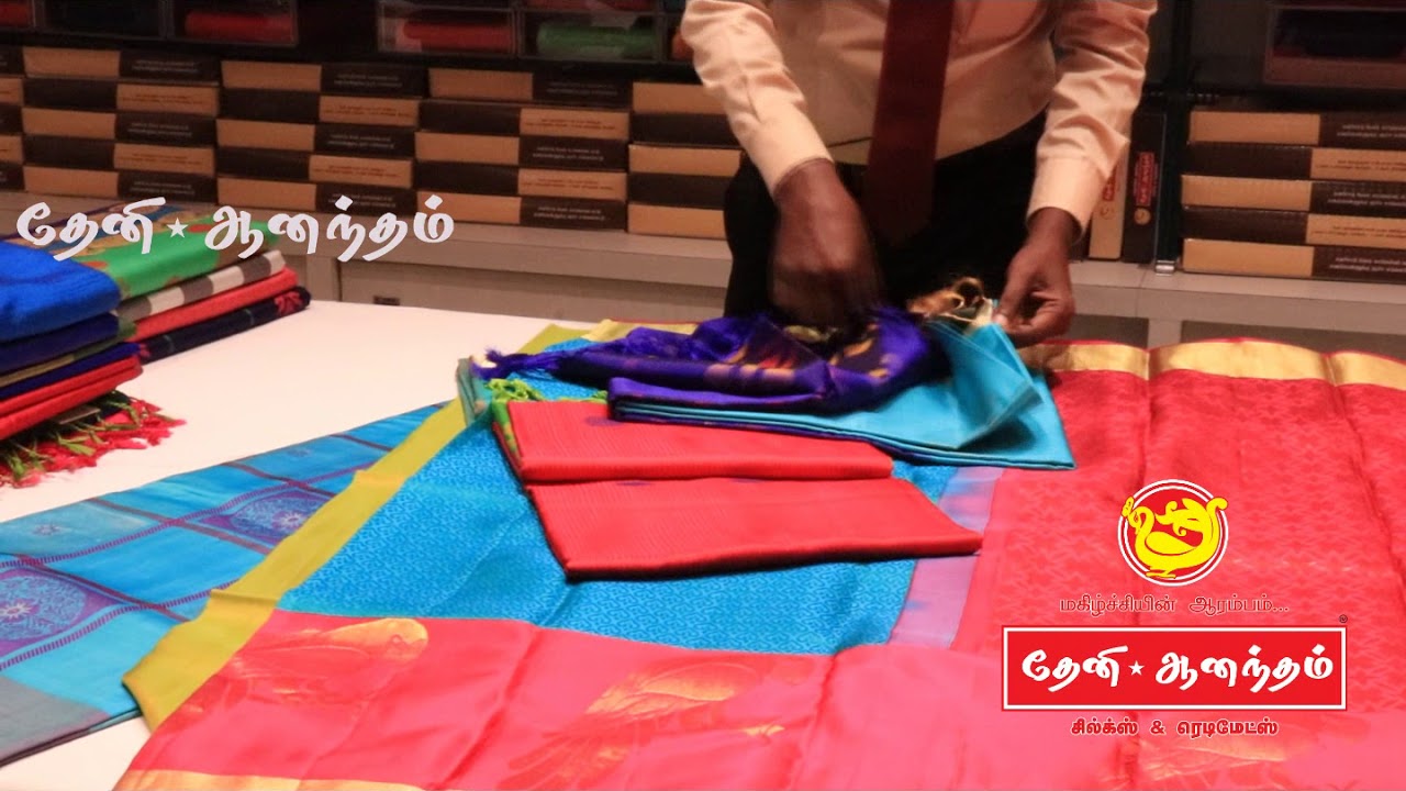 SOFT SILK DIWALI SPECIAL COLLECTIONS IN THENI ANANTHAM MADURAI - YouTube