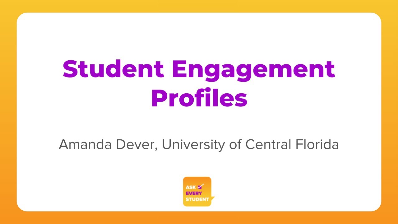Student Engagement Profiles at the University of Central Florida - YouTube