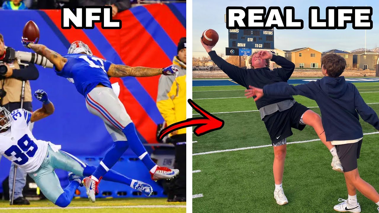 Recreating the NFL’s Most ICONIC Plays! - YouTube