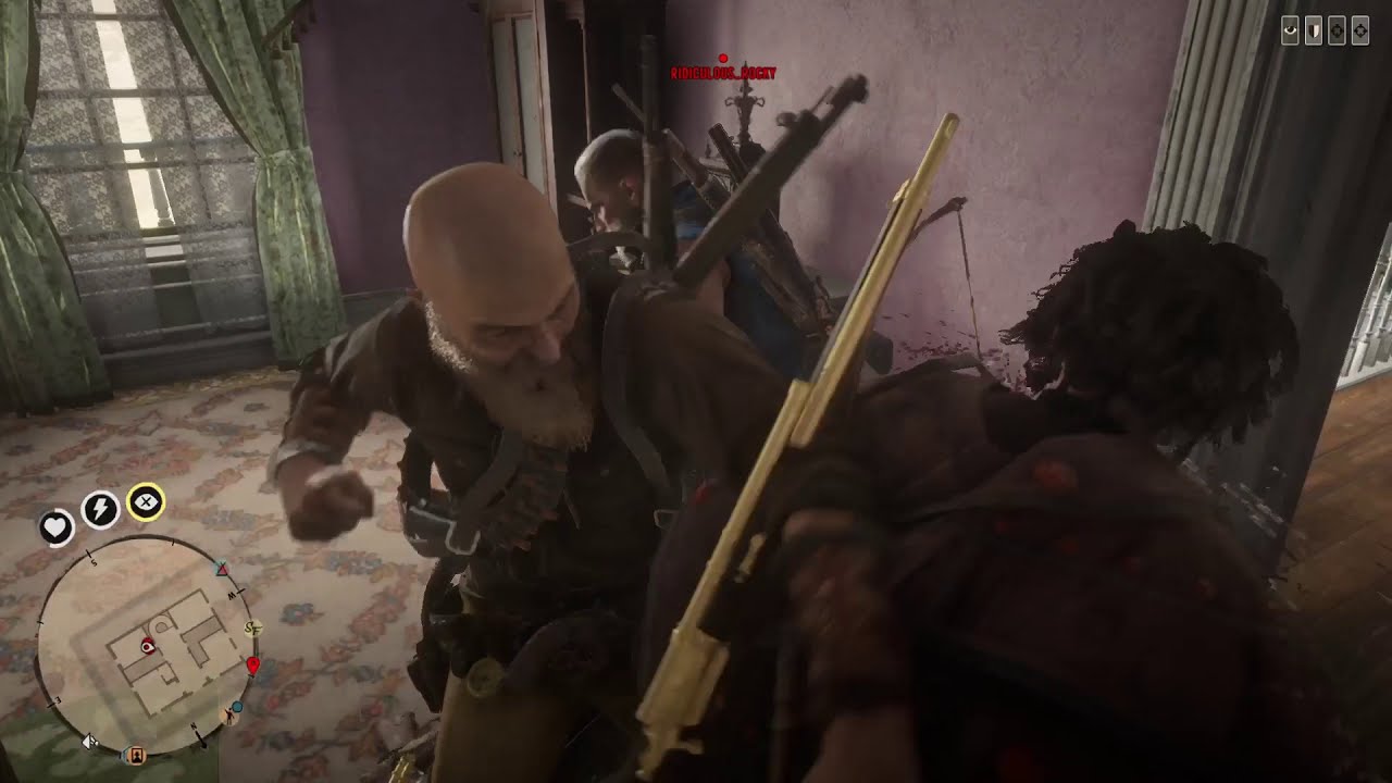 RDR2 Black Flag - Crew fight - Mansion - YouTube