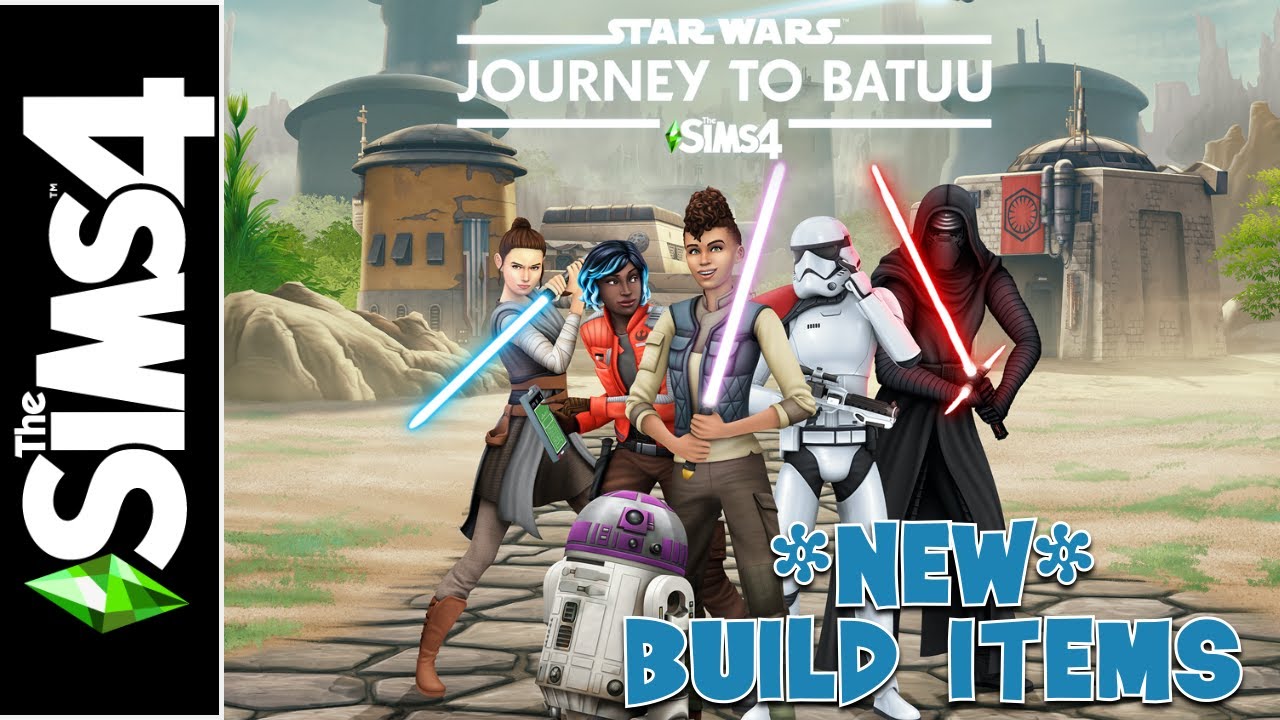 Sims 4: Star Wars Journey To Batuu NEW Build Mode Items - YouTube