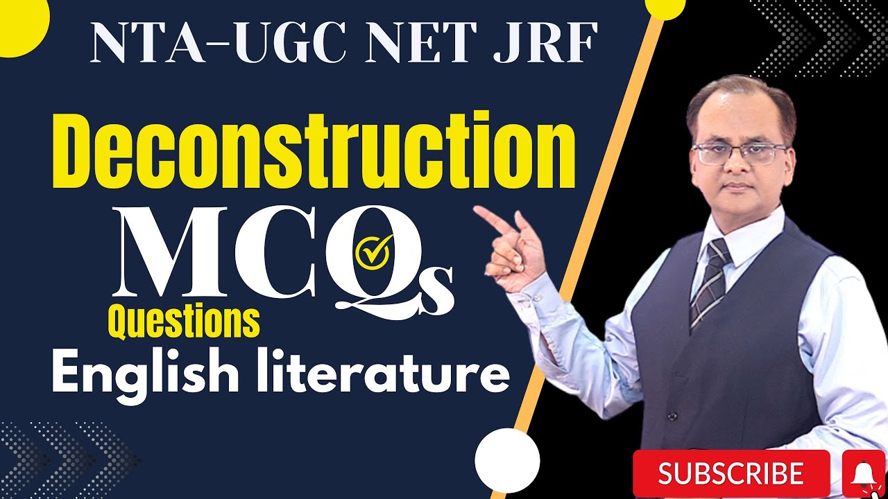 MCQs on Deconstruction Questions || Ugc Net English Literature || NTA ...
