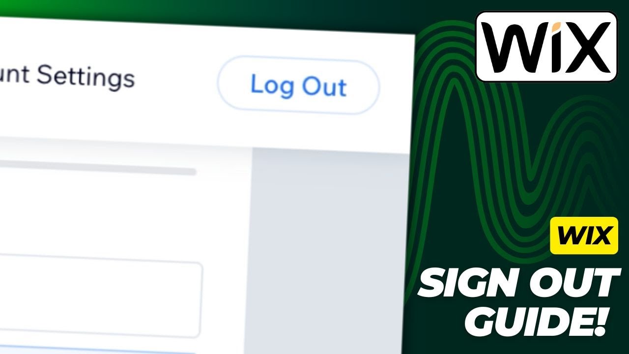 How to Sign Out/Log Out from WIX Website - 2026 (Step by Step WIX Guide ...