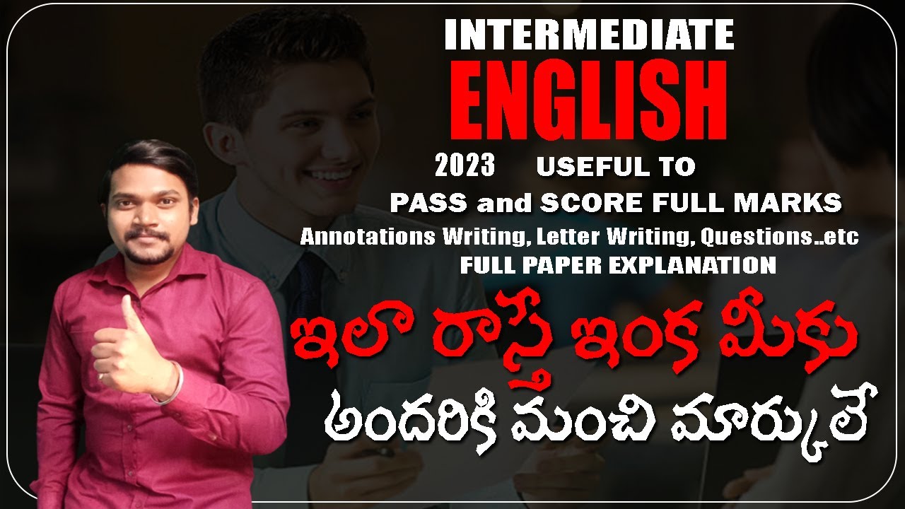 #intermediate #english full Model paper explained - How to write letter ...