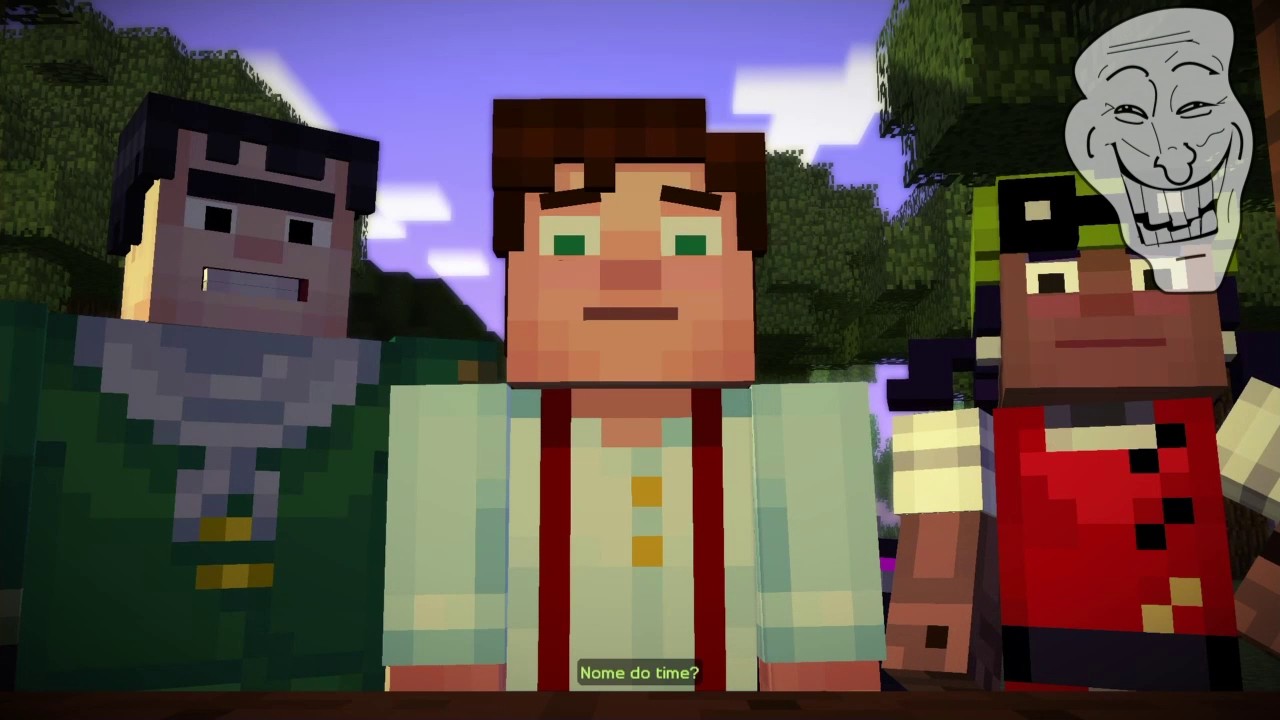 MINECRAFT STORY MODE #1 Constrimos um creeper :D - YouTube
