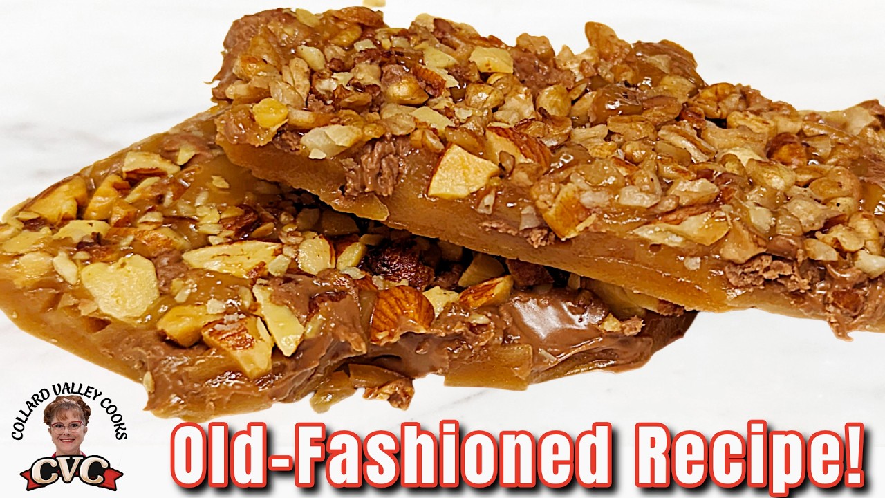 Butter Toffee Recipe with Toasted Almonds and Milk Chocolate - YouTube