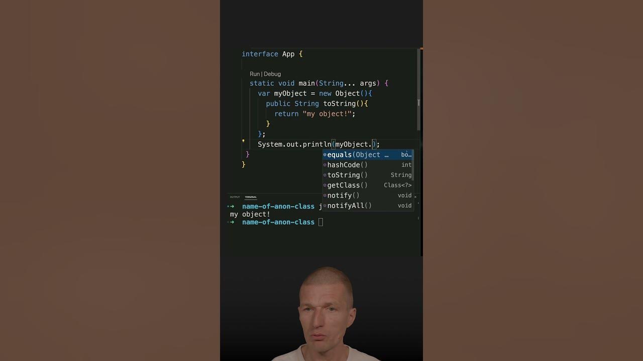 Do Anonymous Classes Have A Name? #java #shorts #coding #airhacks - YouTube