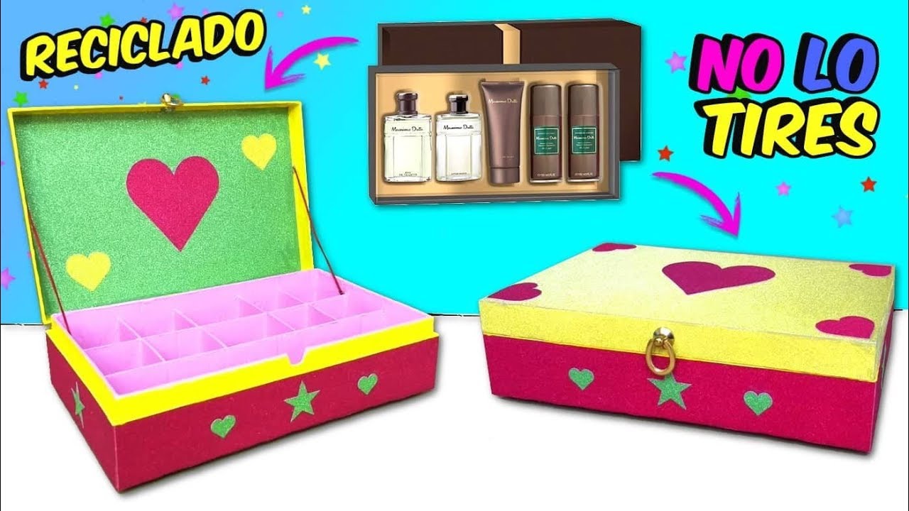 MANUALIDADES RECICLANDO CAJAS DE CARTÓN DIY - YouTube