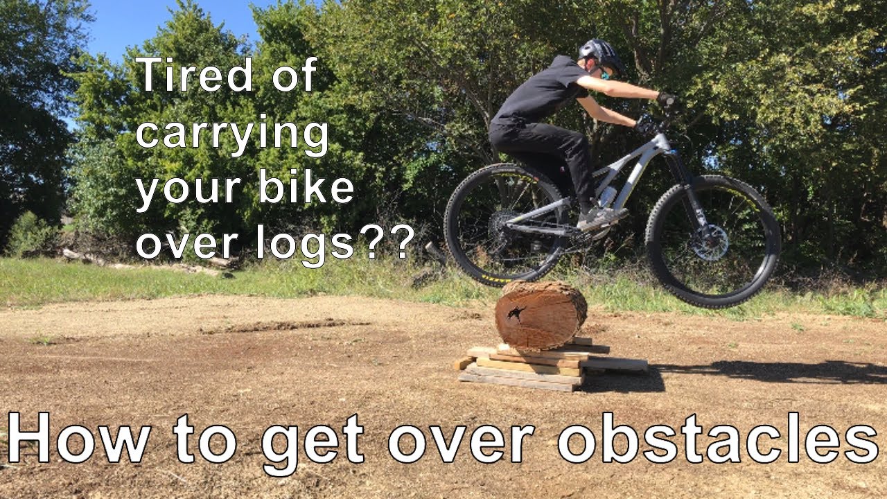 How to Get Over a Log on a Bike//How High can you get over a log ...