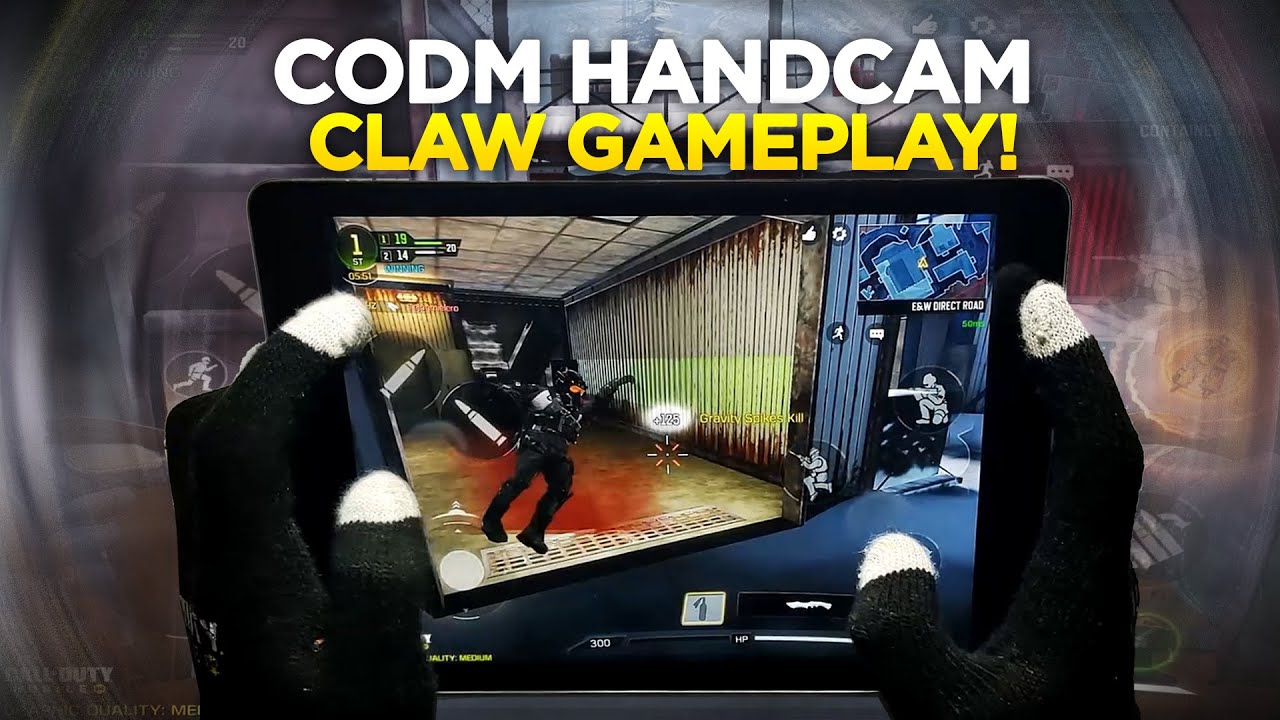 4 Finger Claw Control in Call of Duty Mobile! CODM Handcam - YouTube