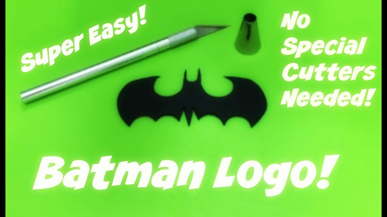 ~How To~Super Easy Batman Logo NO Special Cutters! - YouTube