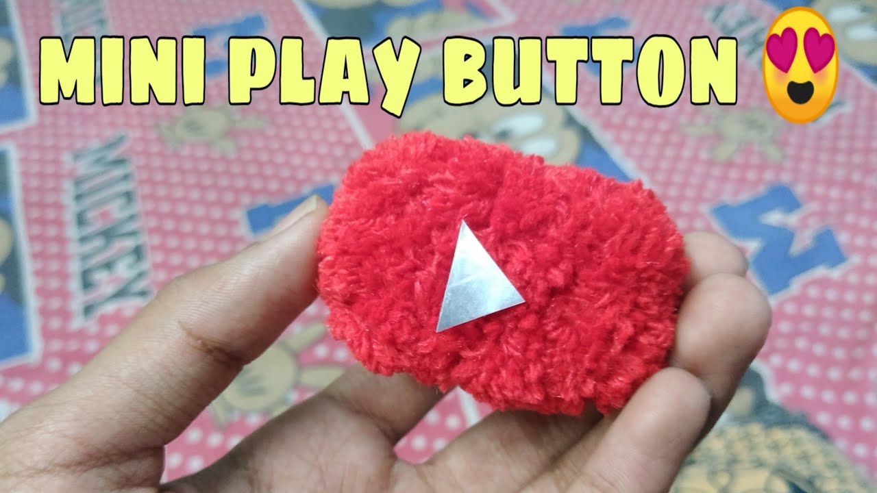DIY:mini Youtube play button 😍 - YouTube