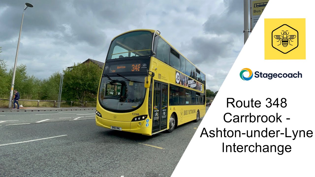 Full Route 348 timelapse Carrbrook - Ashton-under-Lyne Interchange ...