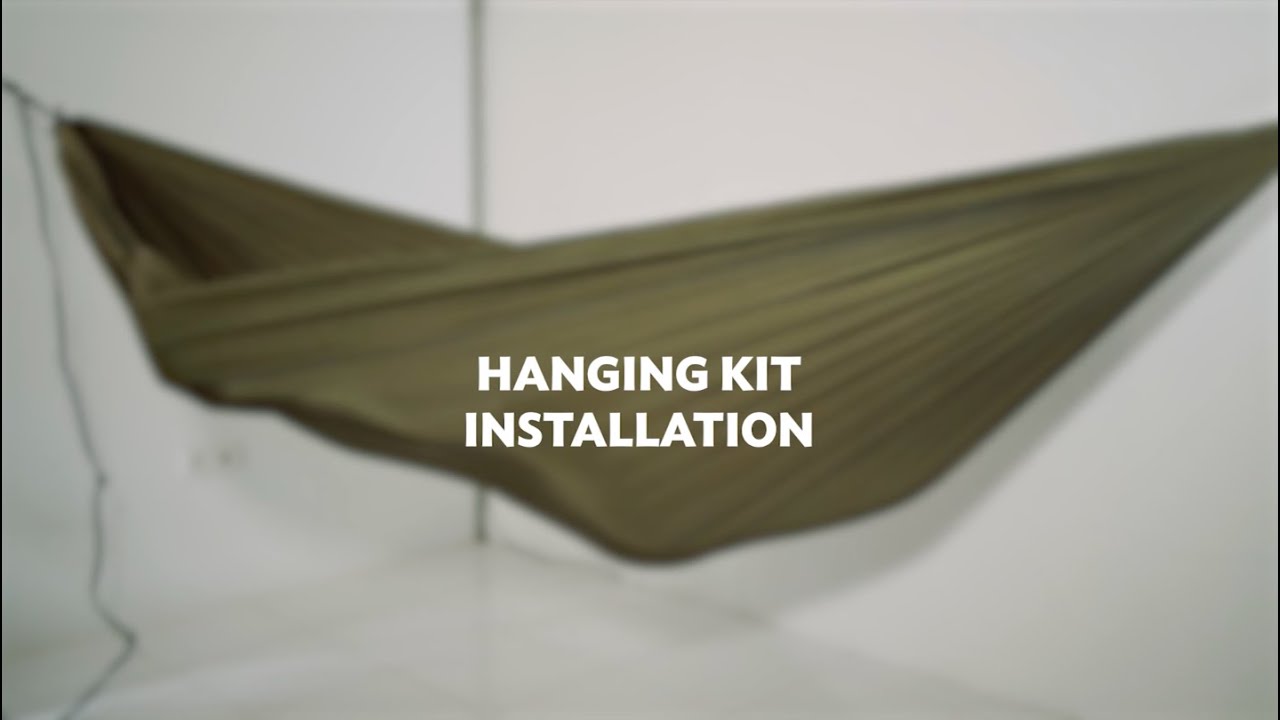How to Install a Hammock Anchor Kit | Indoor & Wall Mounting Tutorial ...