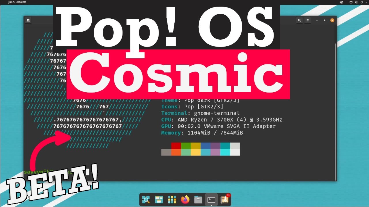 Pop!_OS Cosmic Desktop!! Check out today from System 76!! - YouTube
