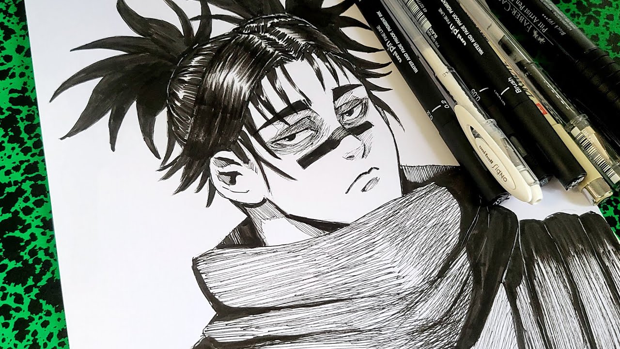 COMMENT ENCRER CHOSO JUJUTSU KAISEN | HOW TO DRAW CHOSO JUJUTSU KAISEN ...