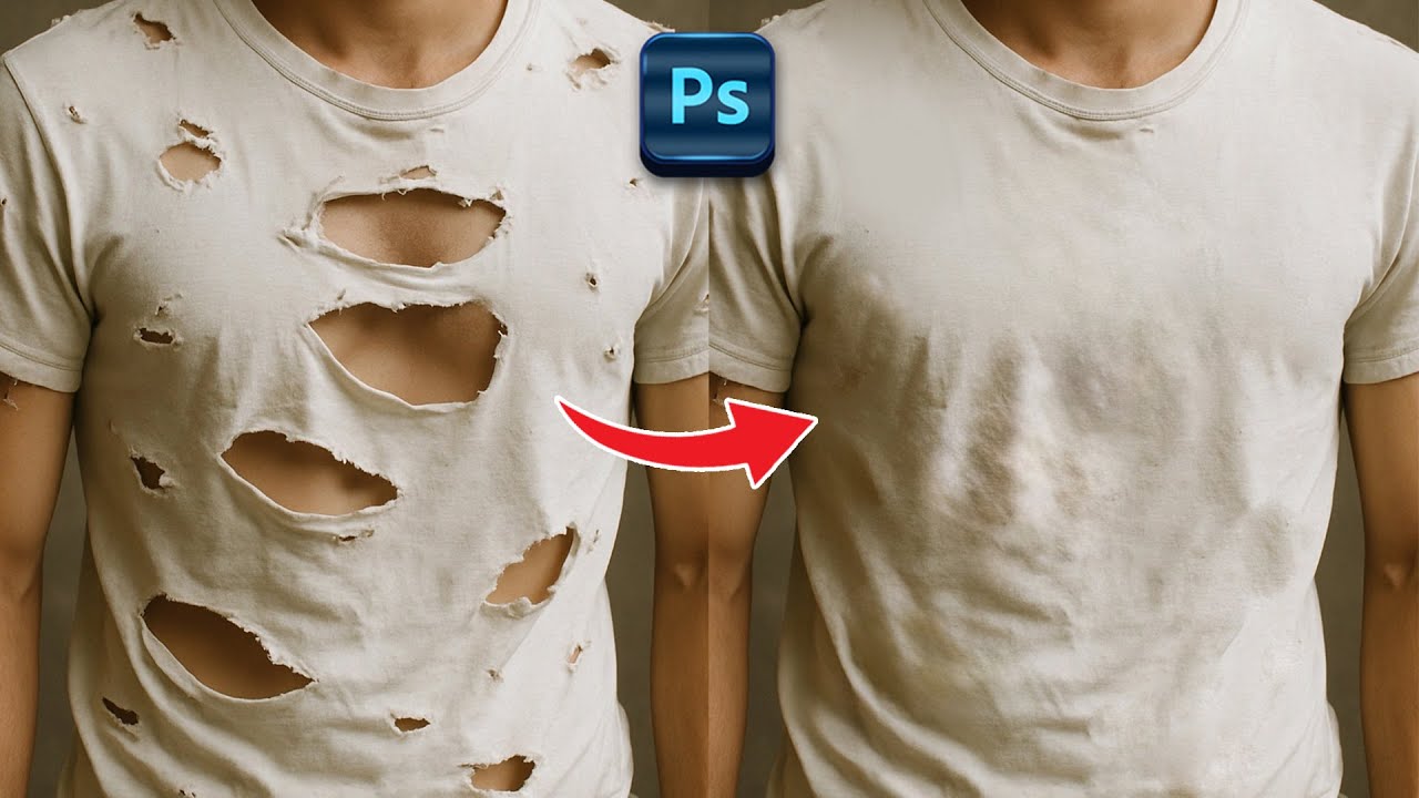 Photoshop Tutorial Patch Tool - YouTube