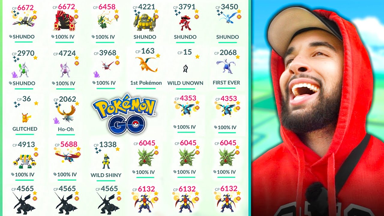 JTGILY’S ENTIRE POKÉMON GO COLLECTION! - YouTube