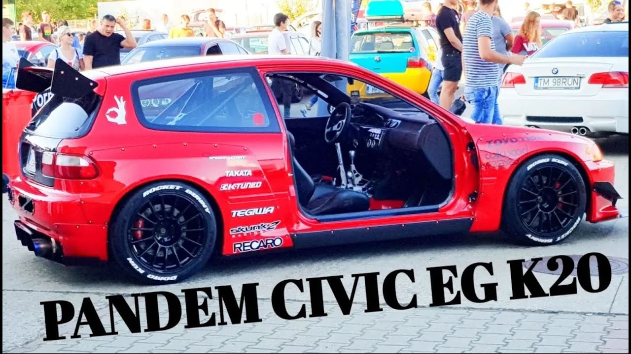 Honda Civic EG K20 Swap PANDEM - Shaved and Tucked Engine Bay - Honda ...