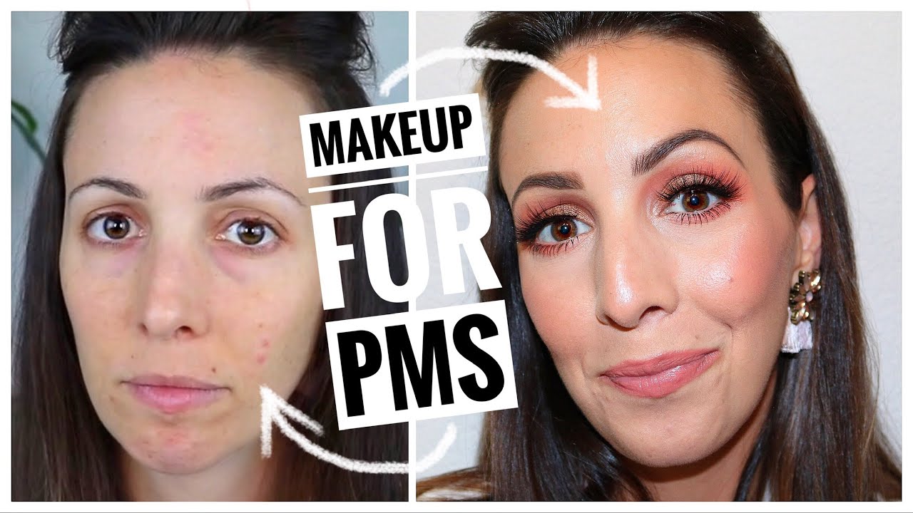 MAKEUP on your PERIOD | PMS Face - YouTube