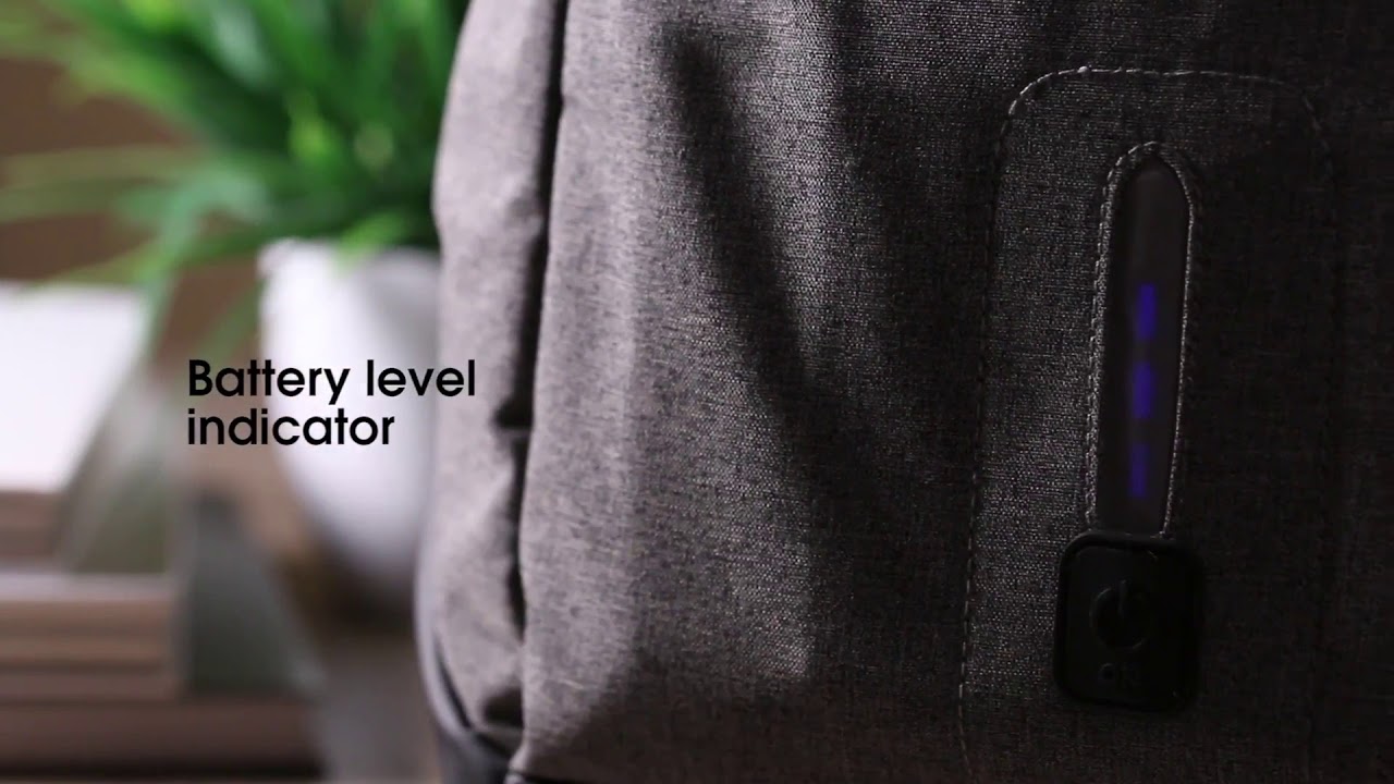 Smart #backpack with power bank 8000 mAh! - YouTube