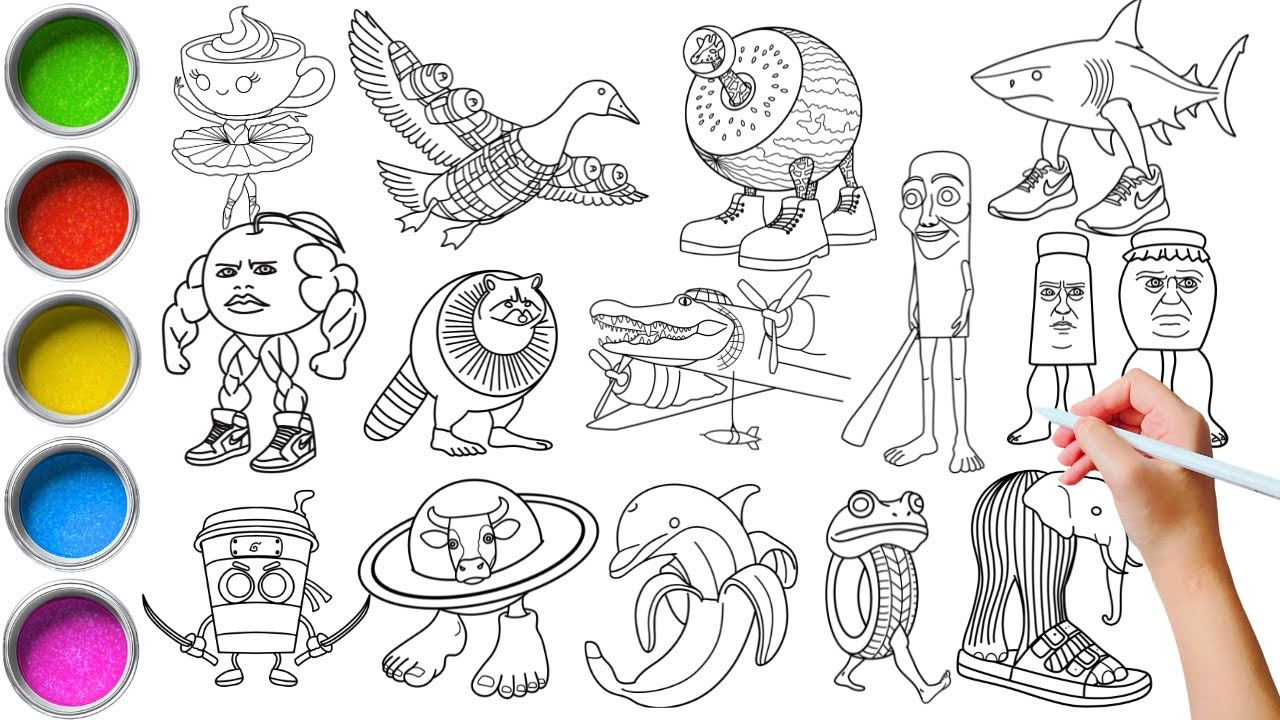 Easy ITALIAN Brainrot Animals Drawing in ONE Video! - YouTube