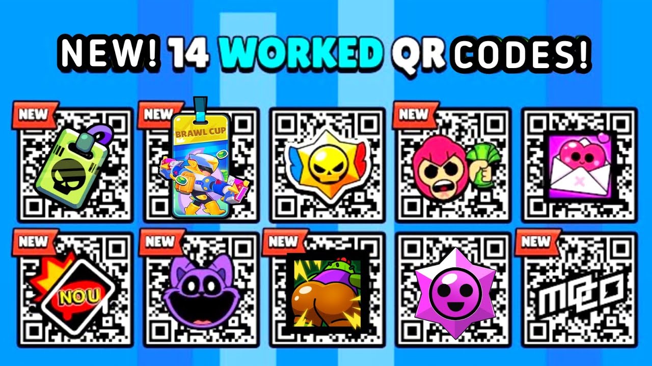 NEW!!BRAND NEW 14 WORKING QR CODES 🥳 BRAWL STARS QR CODES 2025 | BRAWL ...