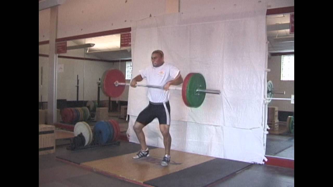 Olympic Weightlifting - Clean technique slow motion - YouTube