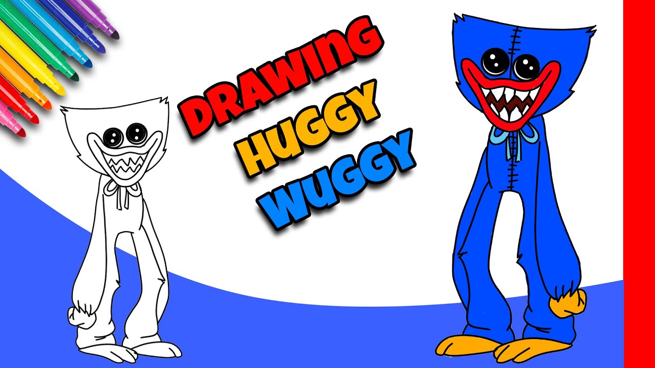 How To Draw Huggy Wuggy - YouTube