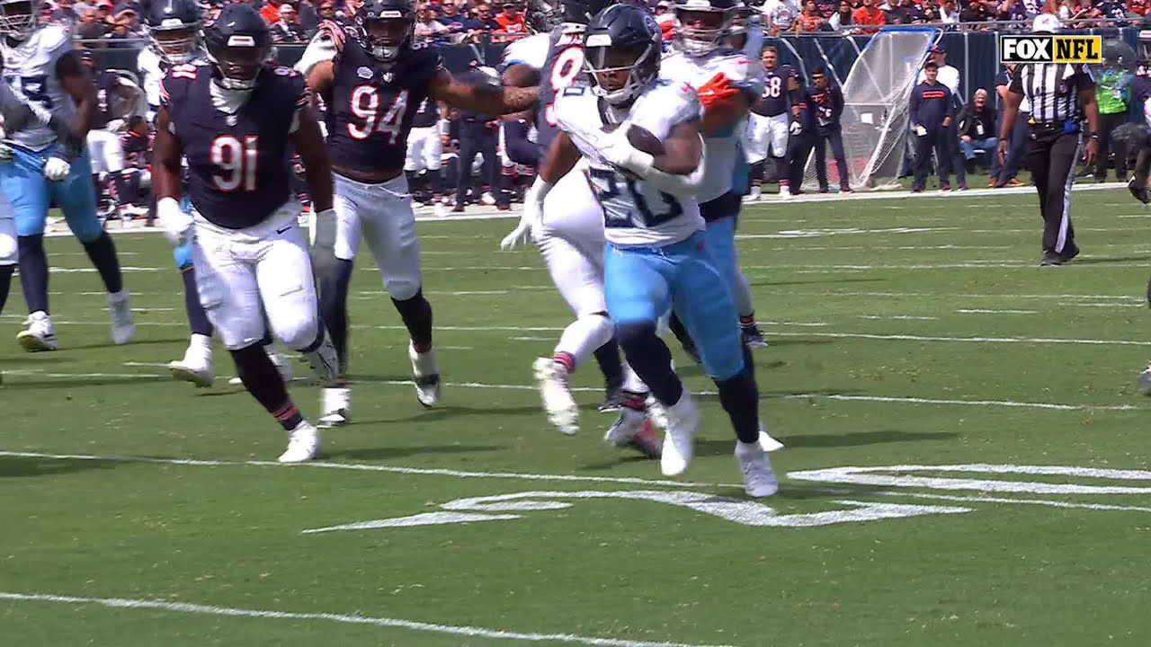 Tony Pollard rushes for a 26-yard touchdown vs. Chicago Bears - YouTube