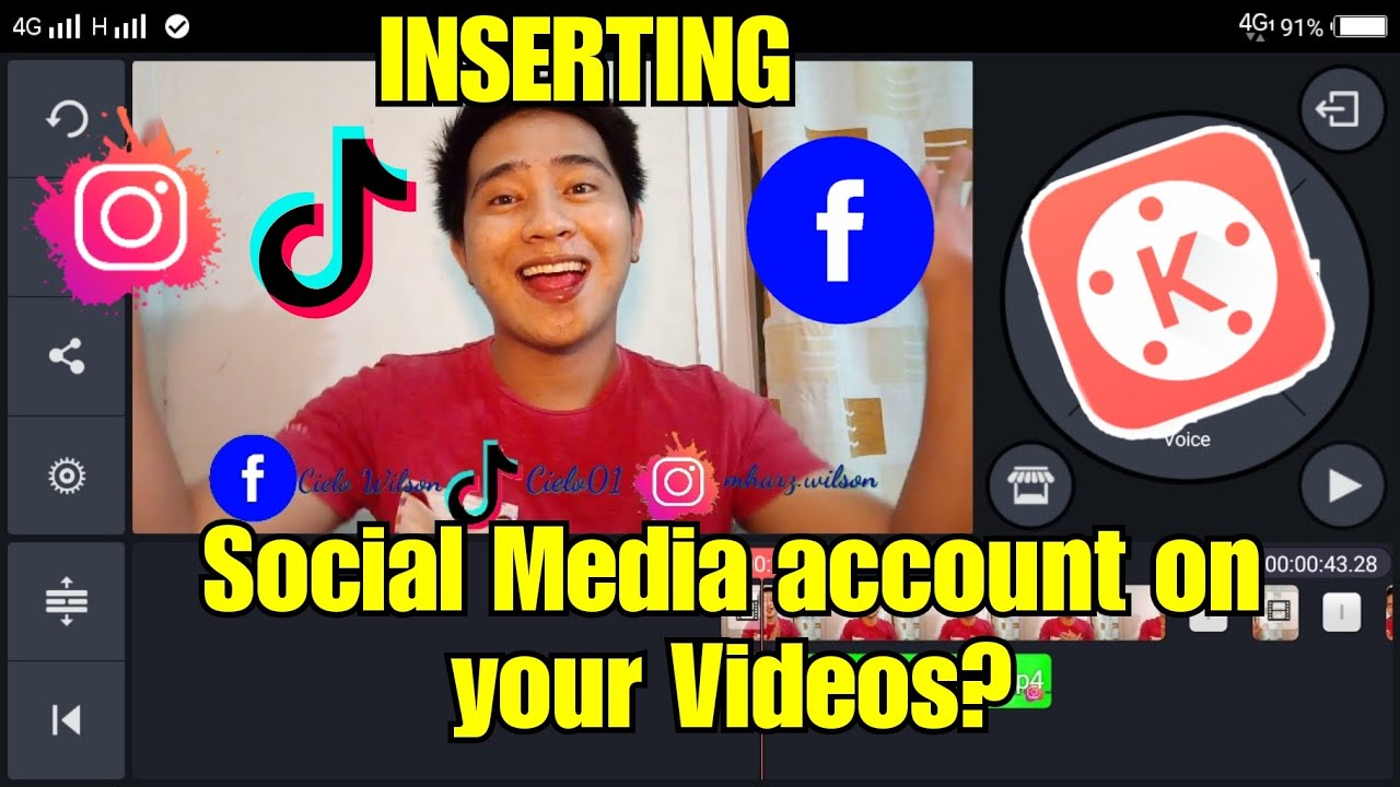 How to add your social media account animation on your youtube videos ...