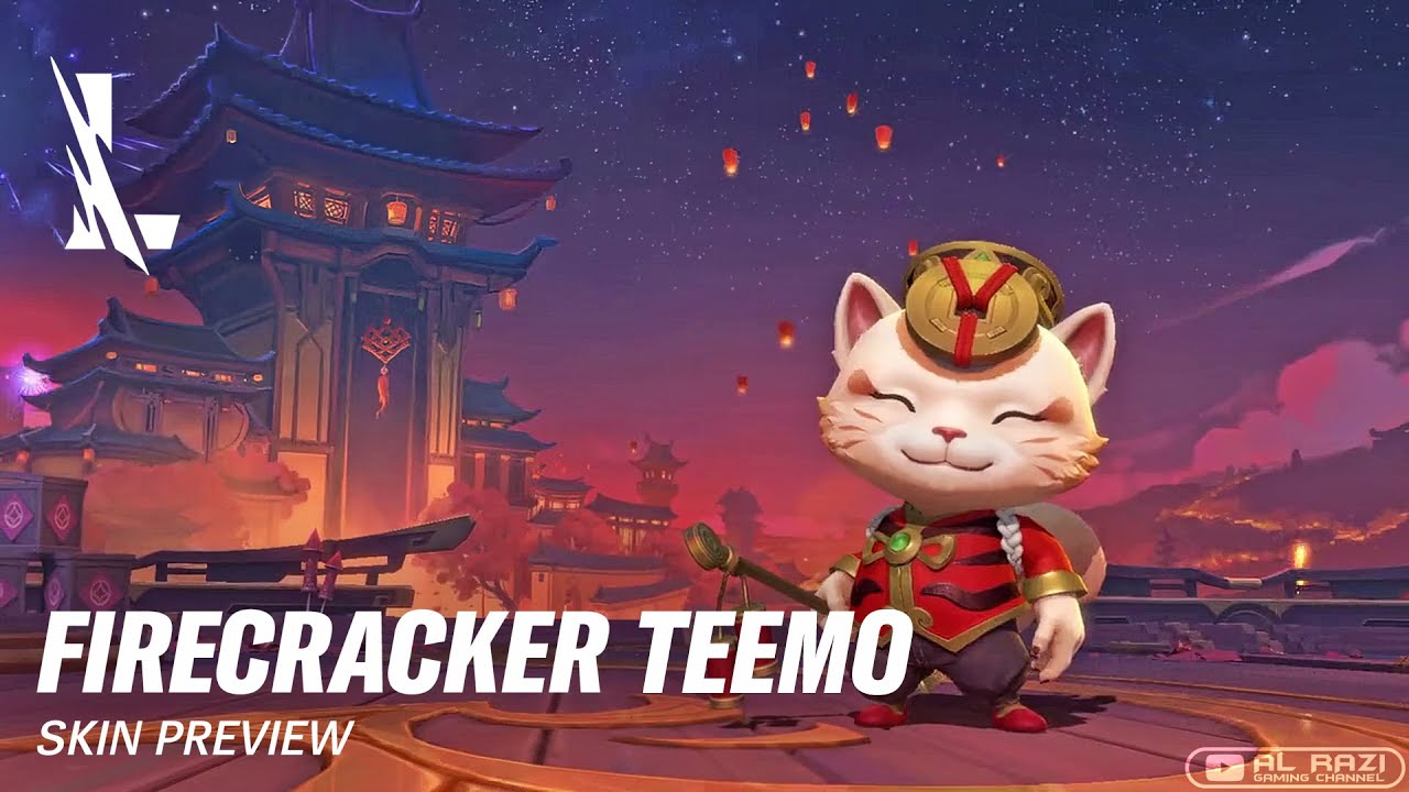 Firecracker Teemo | Patch 3.0 | Skin Preview - League of Legends: Wild Rift - YouTube