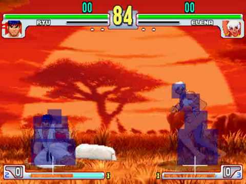 Street Fighter III: 3rd Strike - Hitbox Test 1 - YouTube