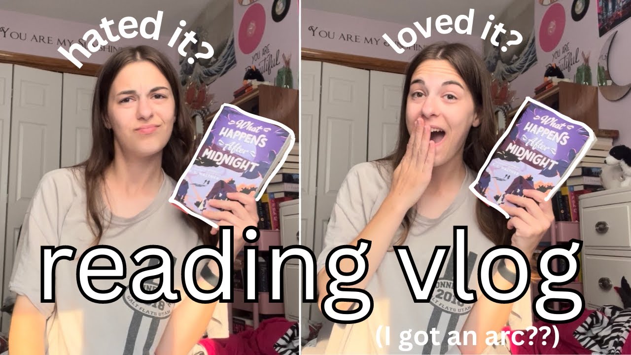 what happens after midnight reading vlog! i got an early copy? - YouTube