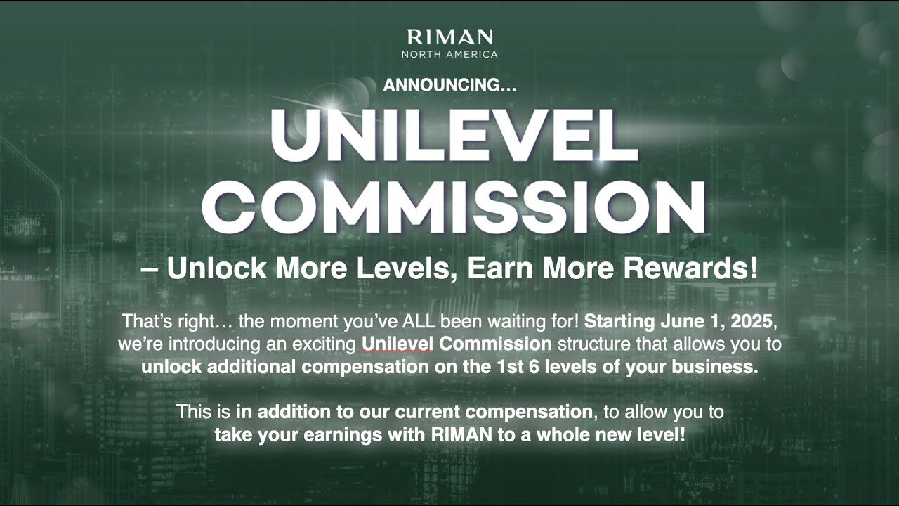 🌍 RIMAN 🌍 Unilevel Commission - Unlike more Levels, Earn More Rewards ...