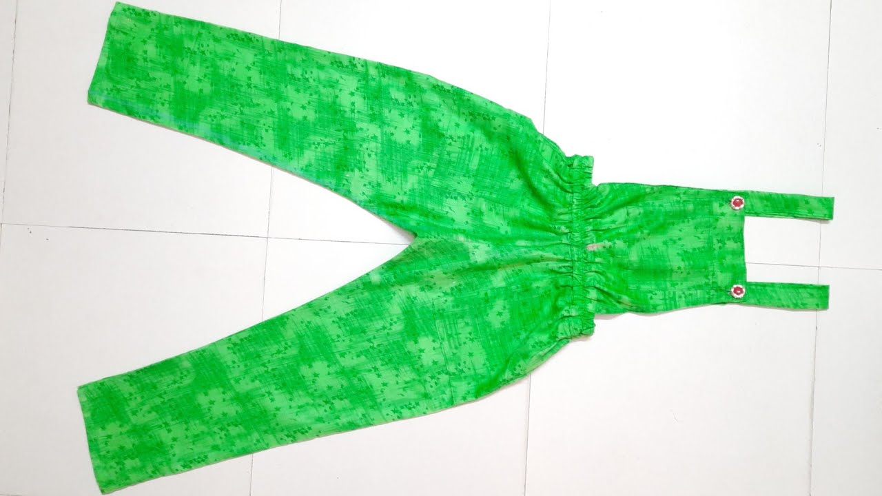 Dungaree/Dangri cutting and stitching - YouTube