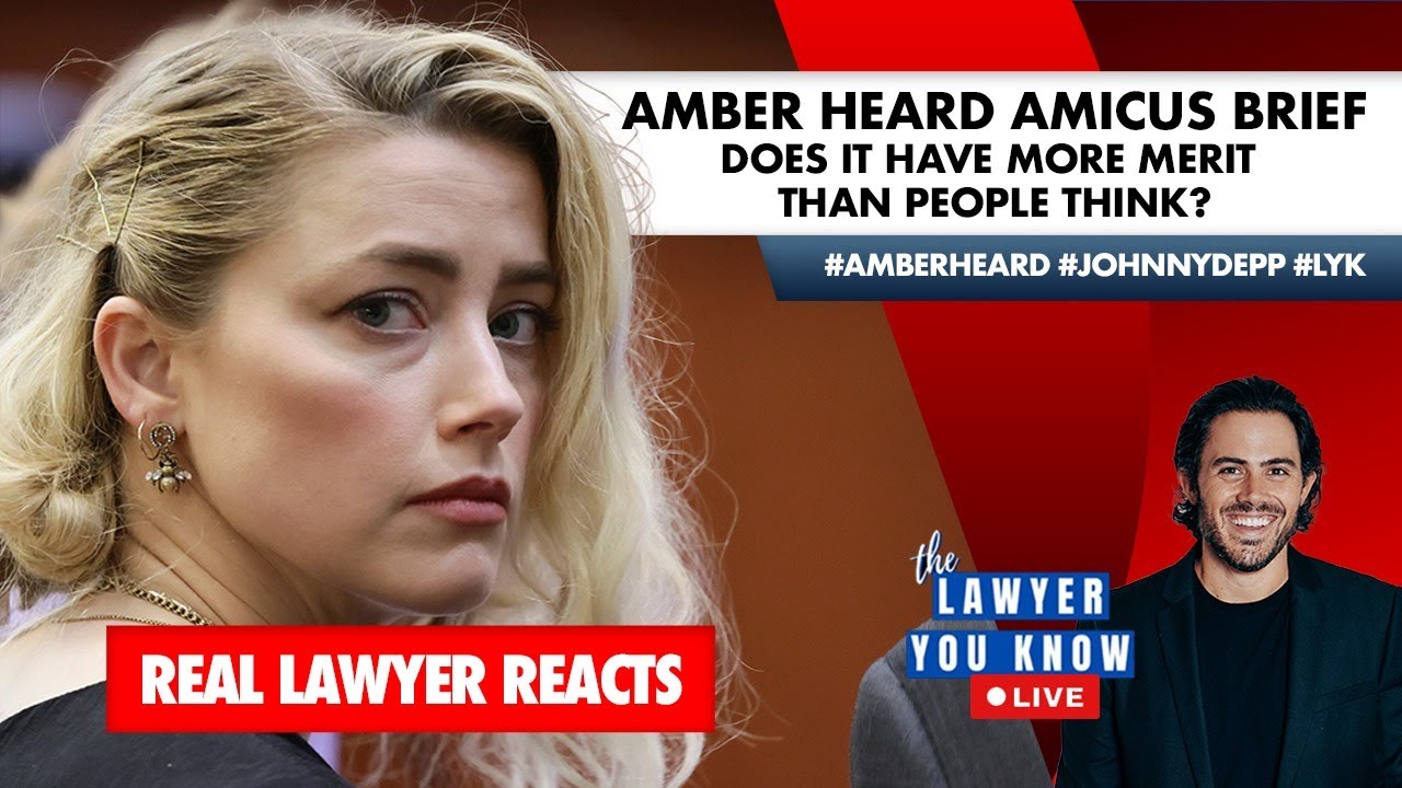 LIVE! Real Lawyer Reacts: Amber Heard Amicus Brief - Does It Have More ...