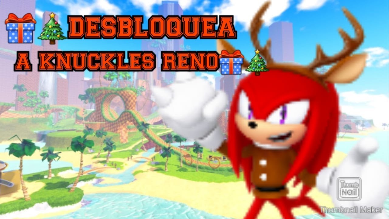 🎁🎄COMO DESBLOQUEAR A KNUCKLES RENO EN SONIC SPEED SIMULATOR🎁🎄 - YouTube