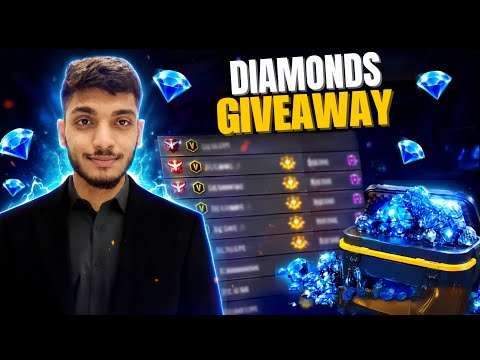 Qaim Is Live | Diamonds Giveaway Rooms  💎😍 | Free Fire Live Giveway