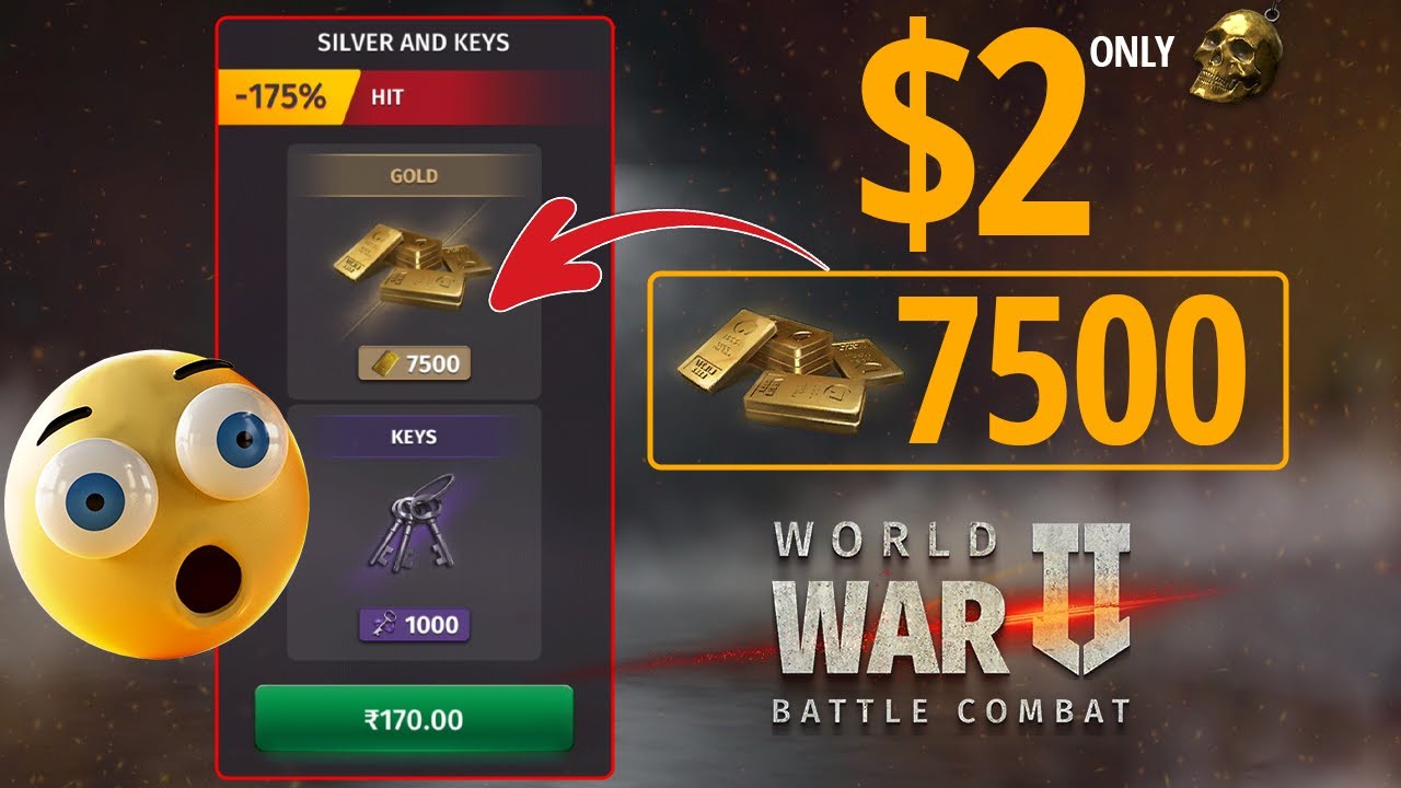 [BEST OFFER] World War 2 Battle Combat 7000 Gold Purchased - YouTube