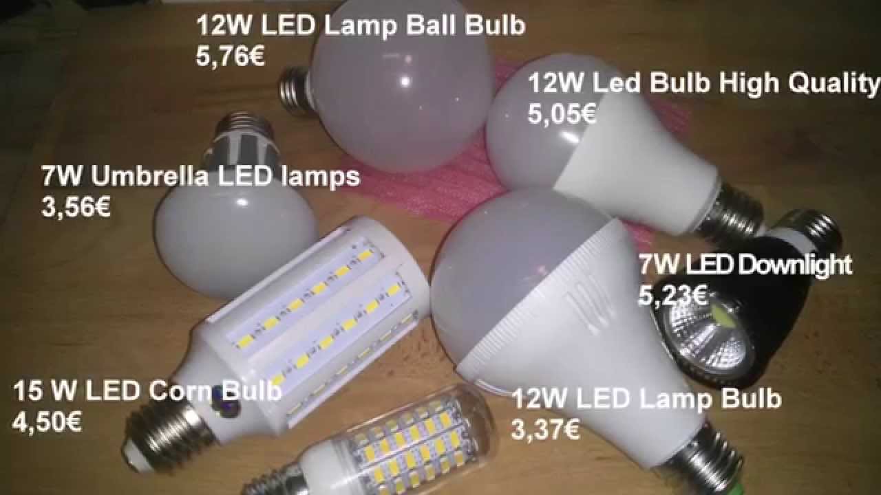Review From Seven Chinese Led Bulbs - YouTube