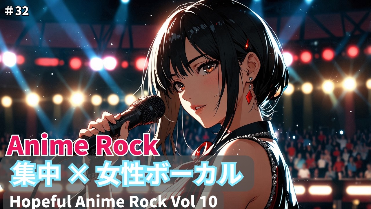 ☀️Work & Study Anime Rock Japanese Female Vocals｜Hopeful Anime Rock Vol ...