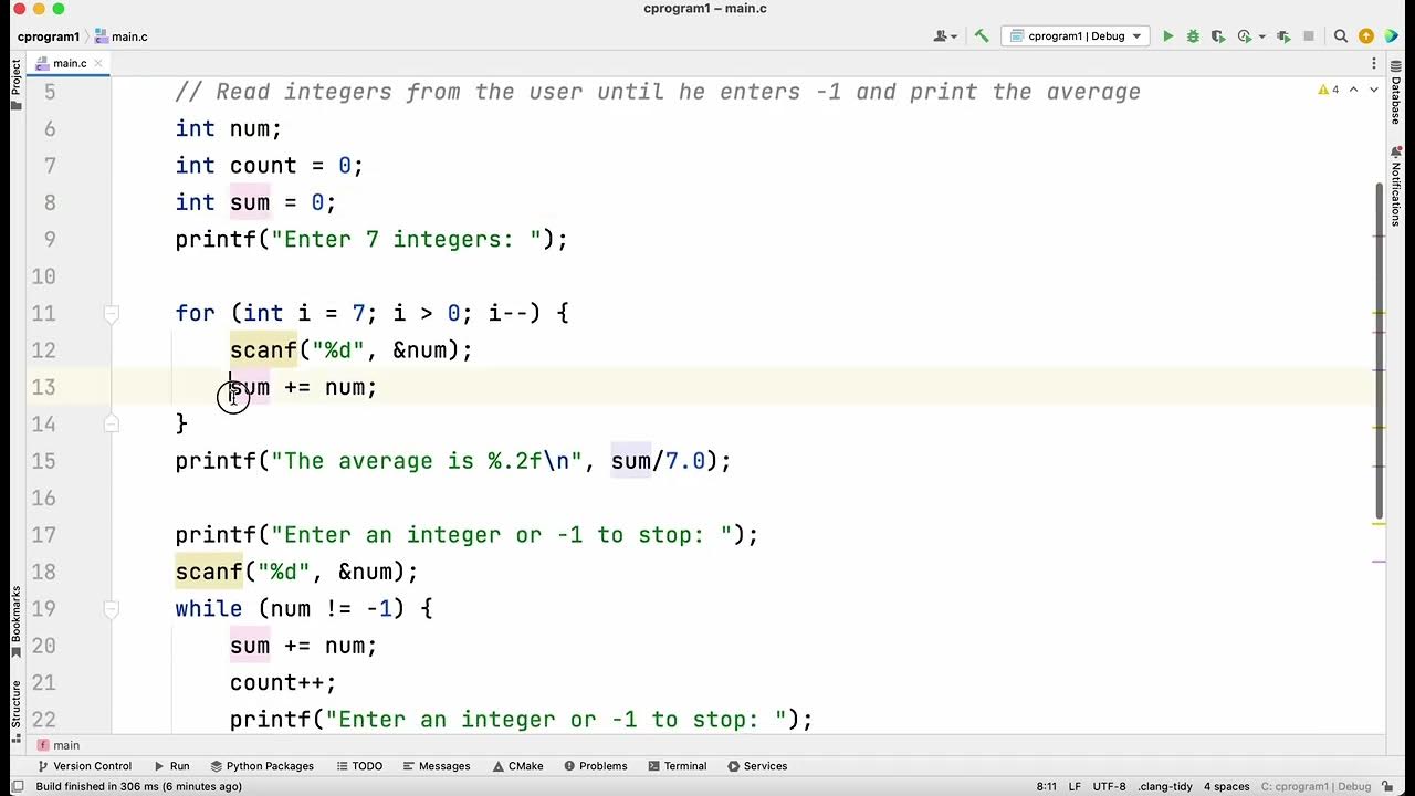 CS159 C Programming ForLoop Video 2 - YouTube