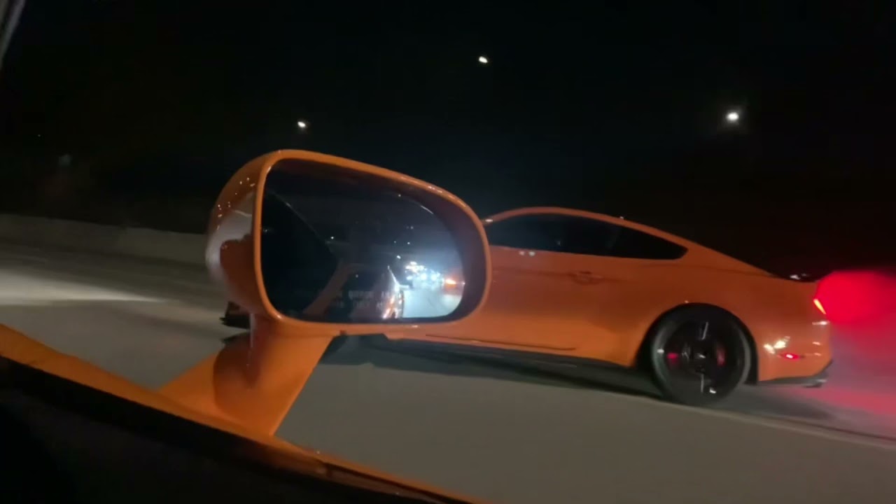 SHELBY GT500 Almost crashes into MCLAREN 570s - YouTube