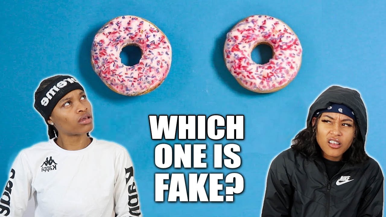 REAL VS FAKE CHALLENGE!! - YouTube