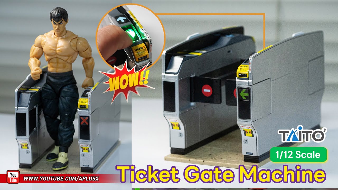 รีวิวเครื่องกั้นประตูรถไฟจำลอง : Ticket Gate Machine 1/12 [ Taito ...