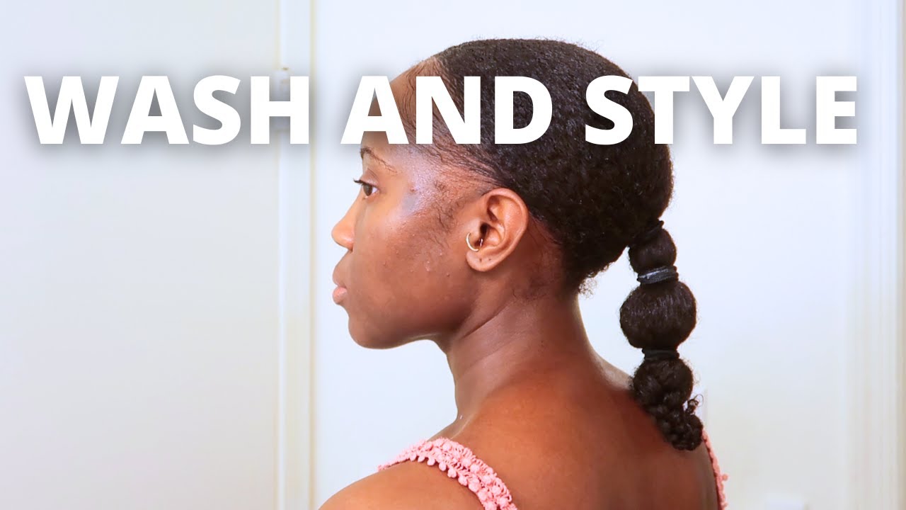 Detailed Wash and Style on my Natural Hair | Week 2 - YouTube