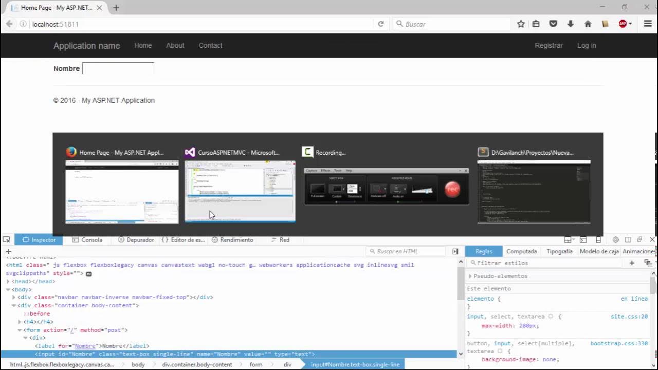 Formulario en Razor con BeginForm | Vistas | Programando en ASP.NET MVC 5 - YouTube