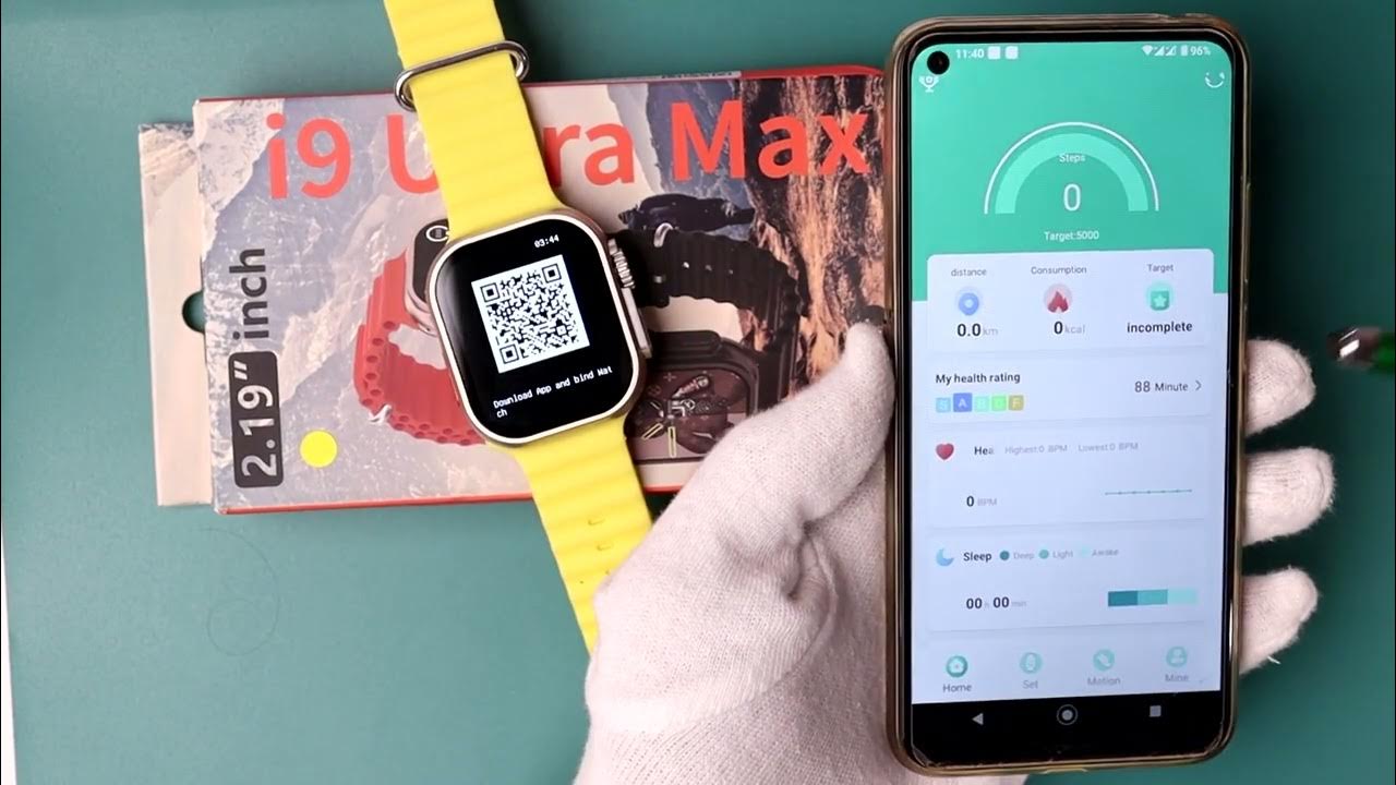 How To Connect i9 Ultra Smart Watch To Android Phone - YouTube