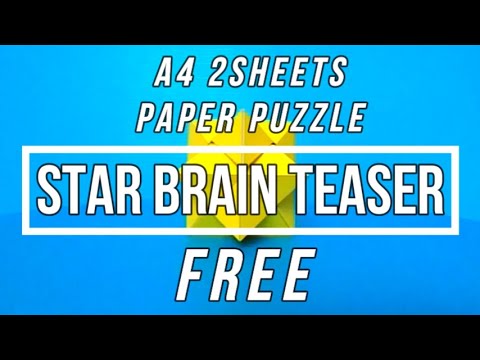 star brain teaser paper puzzle - YouTube